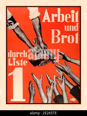 1930 Germany Propaganda Election Poster STUDENTEN ‘Students are ...