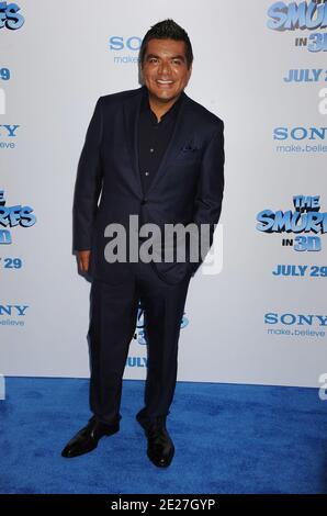 George Lopez attending "The Smurfs" World Premiere held at the Ziegfeld ...