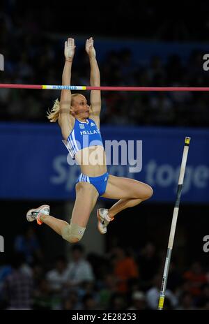 Nikoleta Kiriakopoulou (Greece). Pole Vault Women finals. IAAF World ...