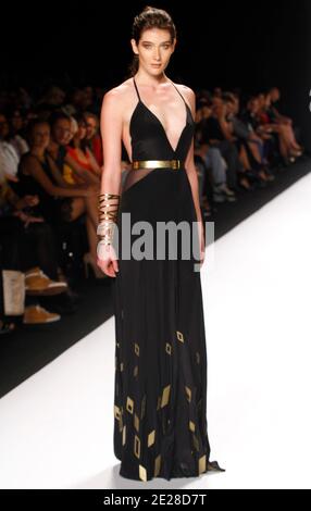 Models present the Laura Kathleen collection during the Project Runway ...