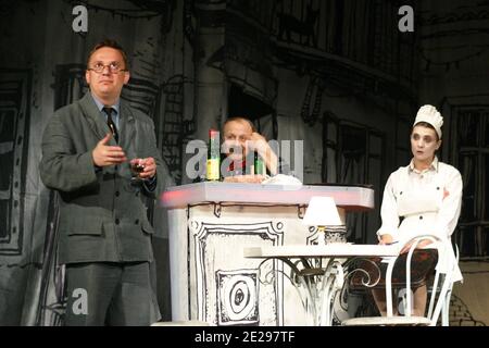 Romanian actors Marius Florea Vizante and Virginia Mirea performing in ...