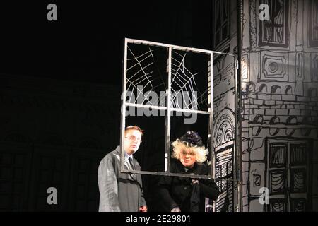 Romanian actors Marius Florea Vizante and Virginia Mirea performing in ...