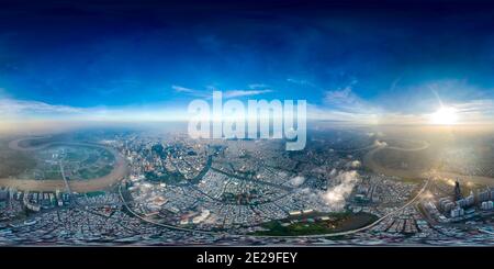 360° view of Aerial 360 equirectangular panorama High Island Beach ...