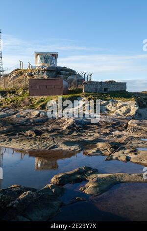 A lighthouse along the coast; Scotland Stock Photo - Alamy