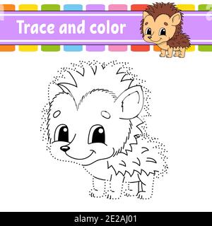 Vector forest handwriting practice worksheet. Summer woodland printable ...