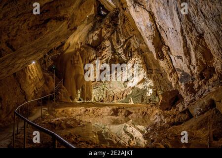 Interior of an old historic rocky cave Stock Photo - Alamy