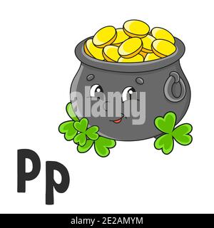 Flashcard letter p is for pot Stock Vector Image & Art - Alamy