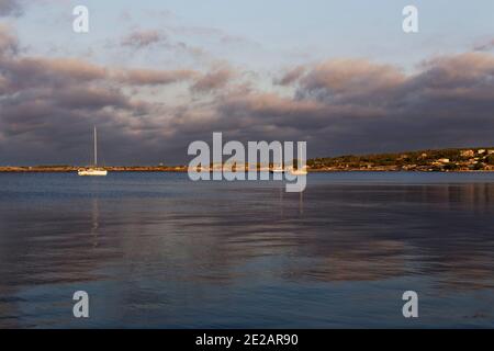 Bouzigues, France. 15th Aug, 2016. Sailboats on The Thau lagoon in ...
