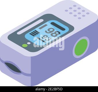 measurement pulse oximeter cartoon vector illustration Stock Vector ...