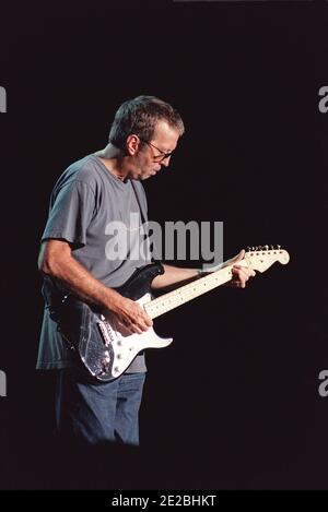 Eric Clapton in concert at The Birmingham NEC Arena in Birmingham, UK ...