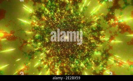 Color changing space galaxy concept 3d illustration background ...