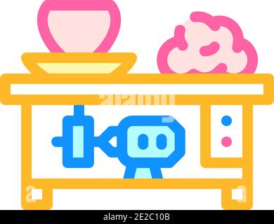 electromechanical pottery wheel icon color illustration Stock Vector ...