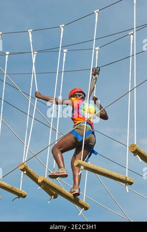 Camp High Ropes experience. Summer program staff training on new ...