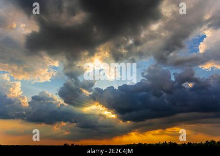 abstract sky and clouds before sunset nature background Stock Photo - Alamy