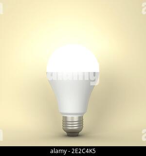 Led light bulb. 3d illustration Stock Photo - Alamy