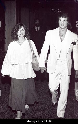 SYLVESTER STALLONE with wife Sasha CzackCredit: Ralph Dominguez ...