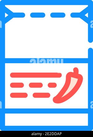 seasoning spice sachet icon color illustration Stock Vector Image & Art ...