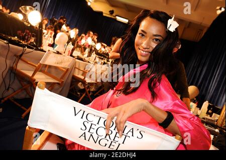 Anais Mali backstage at the 2011 Victoria's Secret Fashion Show held at ...