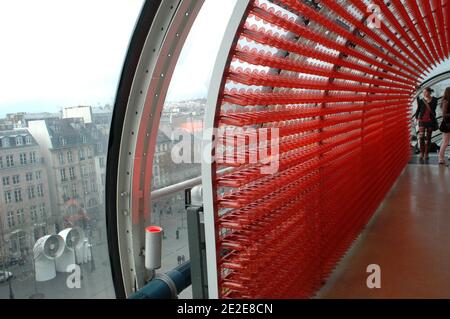 Partial view of Irish artist Bryan McCormack's installation titled ...