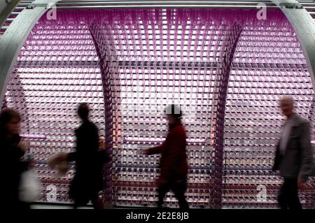 Partial view of Irish artist Bryan McCormack's installation titled ...