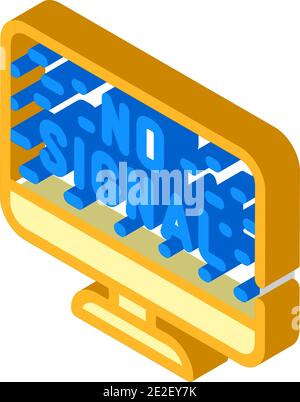 No signal or lost connection. Video call program window Stock Vector ...