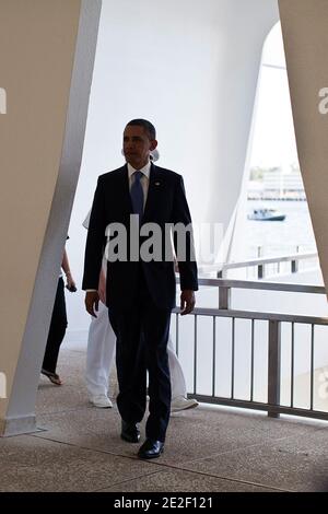 29 December 2011 - Pearl Harbor, Hawaii - US President Barack Obama ...