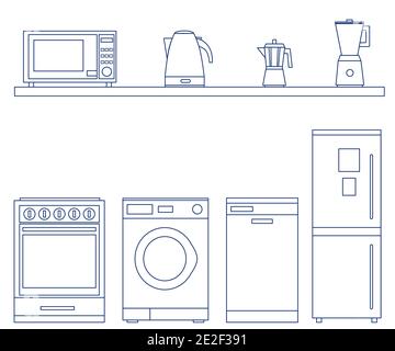 Household electronics coffee maker, illustration, vector on a white ...