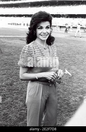 ANNETTE FUNICELLO at the annual Dodgers - celebrity baseball game at ...