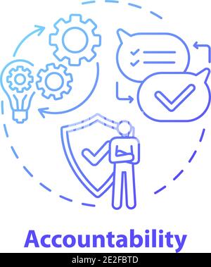 Thin line gradient icon accountability in AI concept Stock Vector Image & Art - Alamy