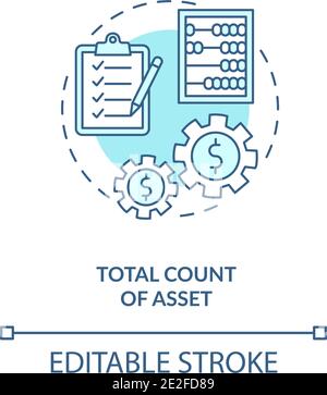 Total asset count concept icon Stock Vector Image & Art - Alamy