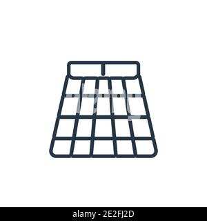 Kilt outline vector icon. Thin line black kilt icon, flat vector simple ...