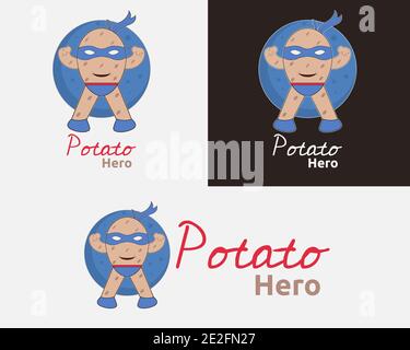Super hero potato chips character cartoon Stock Vector Image & Art - Alamy