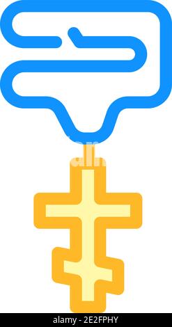 pectoral cross icon color illustration Stock Vector Image & Art - Alamy