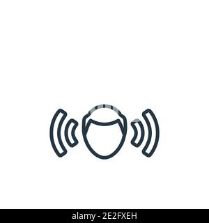 Immersive icon Black line art vector in black and white outline set ...