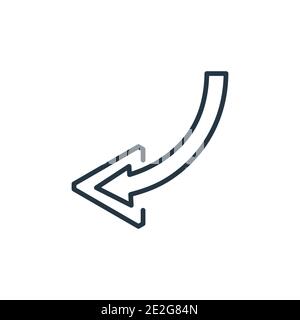 Redo arrow symbol. Curved black next icon Stock Vector Image & Art - Alamy