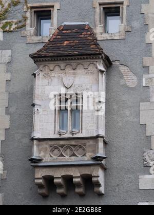 Window in Vajdahunyad Castle in Budapest Hungary Stock Photo - Alamy