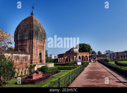 Kalna City, West Bengal, India. The Krishnachandra Temple is a 25 ...