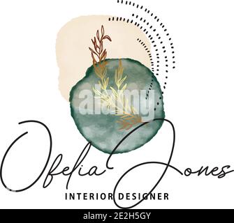 Sage green and gold marble background vector Stock Vector Image & Art ...