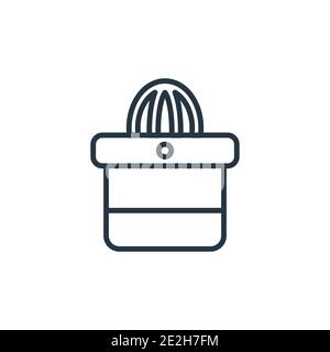 Juicer linear icon. Squeezer thin line illustration. Juice extractor ...