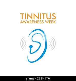 vector illustration of tinnitus awareness week banner design Stock ...