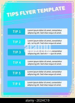 Quick tips poster design Stock Vector Image & Art - Alamy
