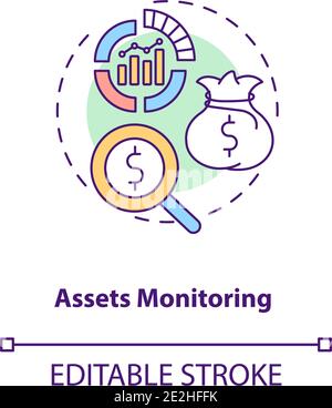 Assets monitoring concept icon Stock Vector Image & Art - Alamy