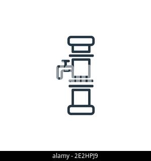 Submersible Water Pump Icon. Editable Bold Outline With Color Fill ...