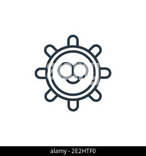 Tamil language outline vector icon. Thin line black tamil language icon, flat vector simple ...