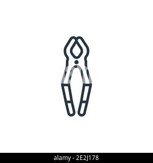 Nail puller icon. Flat illustration of nail puller vector icon for web ...