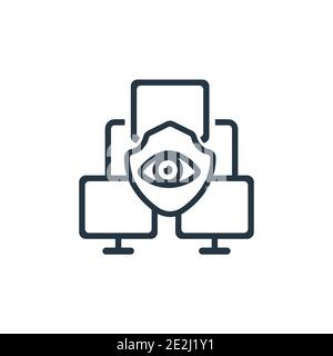 Monitoring icon. Simple element from internet security collection ...