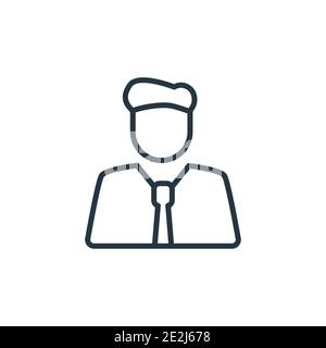 receptionist vector icon Linear icon. Editable stroke line Stock Vector ...