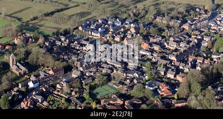 aerial view of Tarporley village in Cheshire, UK Stock Photo - Alamy