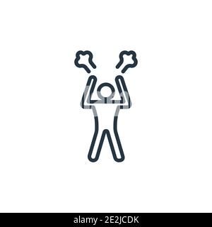 Negative Personality Traits concept. A single figure engulfed by ...