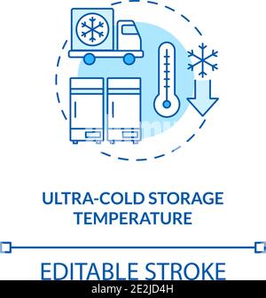 Ultra cold storage temperature concept icon Stock Vector Image & Art ...